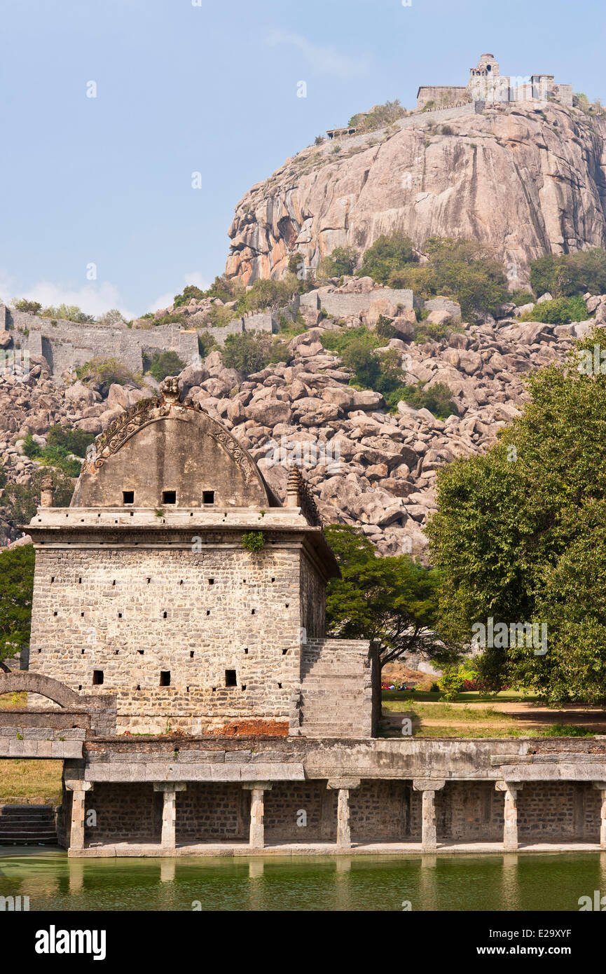 India, Tamil Nadu State, Gingee, the remains of the forts built in the ...