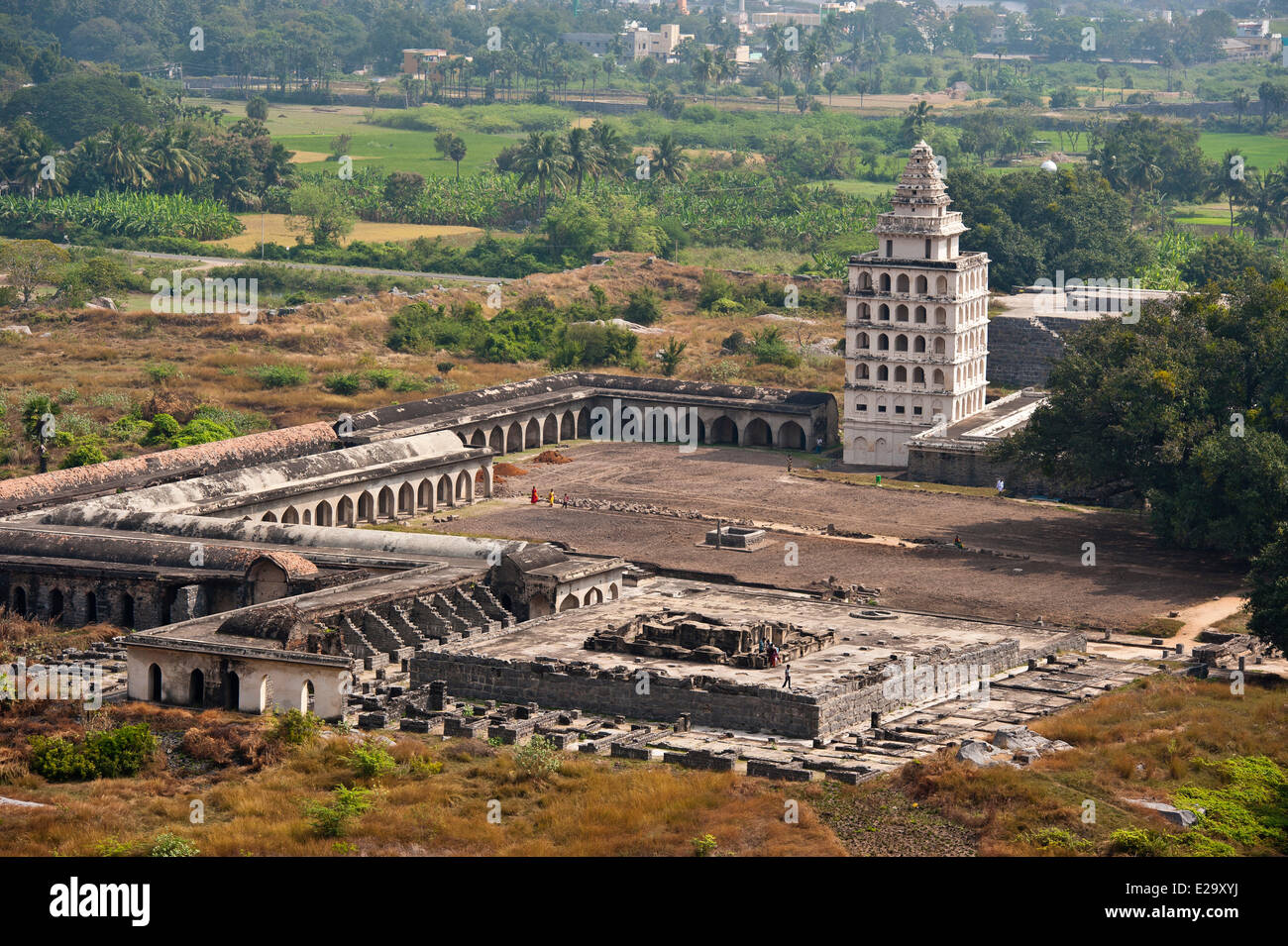 India, Tamil Nadu State, Gingee, the remains of the forts built in the ...