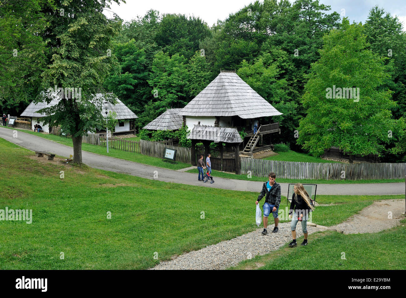 Romania, Transylvania, Carpathian Mountains, Sibiu, Muzeul Astra ...