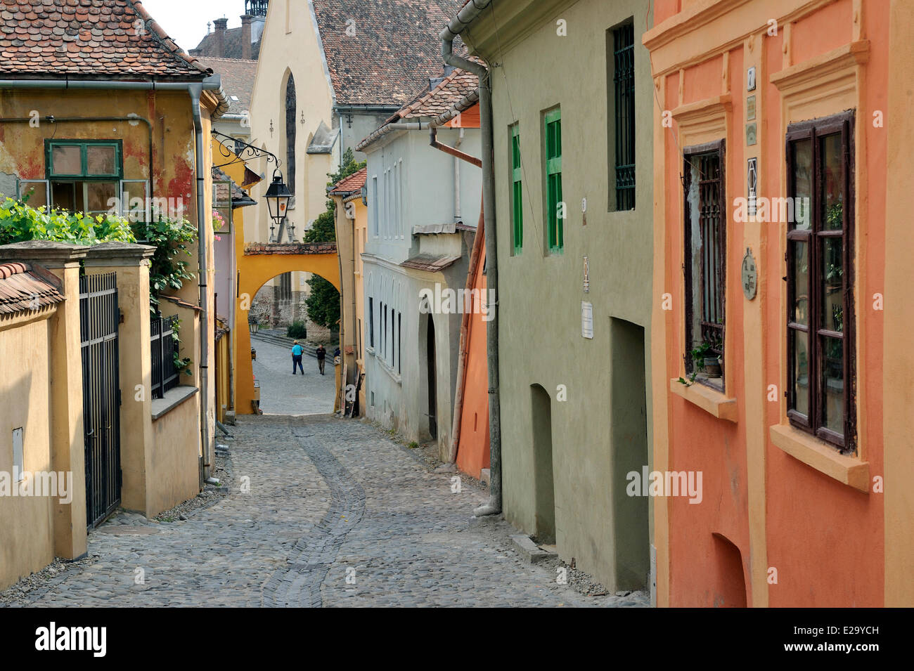 Romania, Transylvania, Sighisoara, one of the seven saxon fortified ...