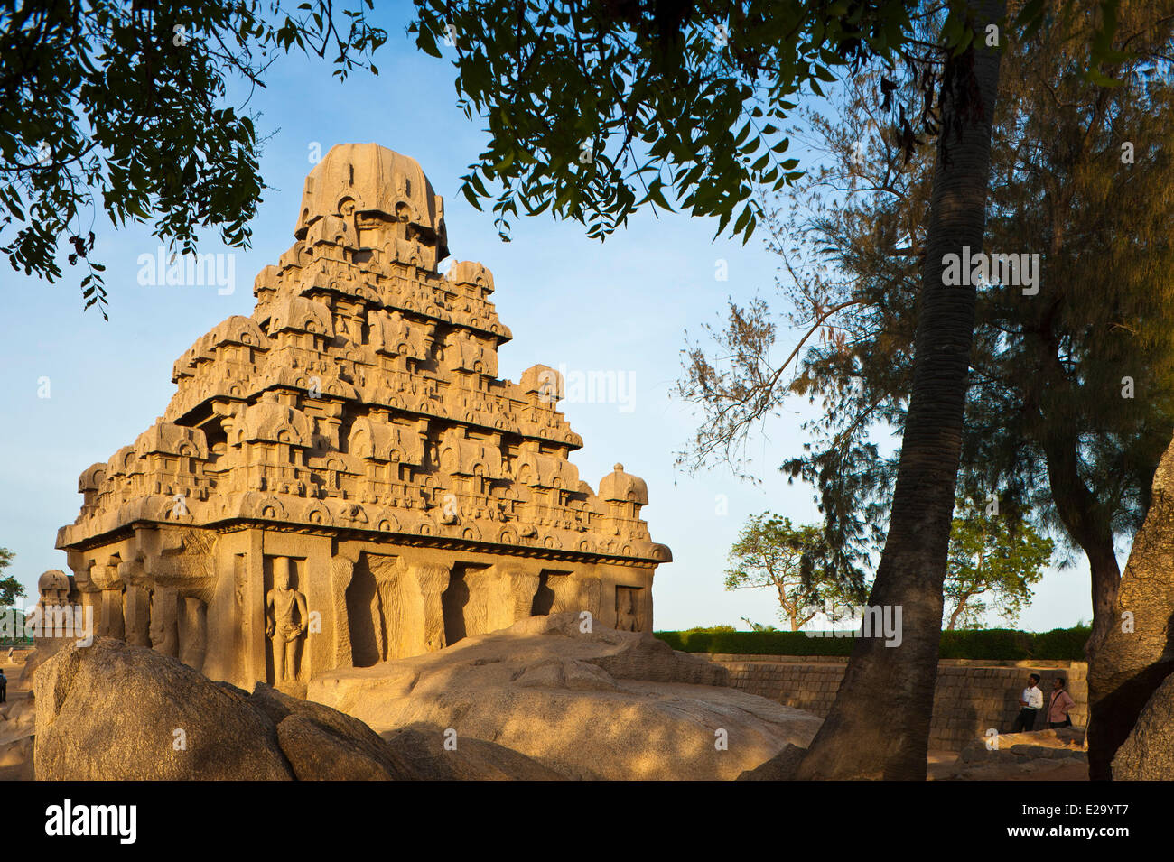 India, Tamil Nadu State, Mahabalipuram (or Mamallapuram), the Five ...