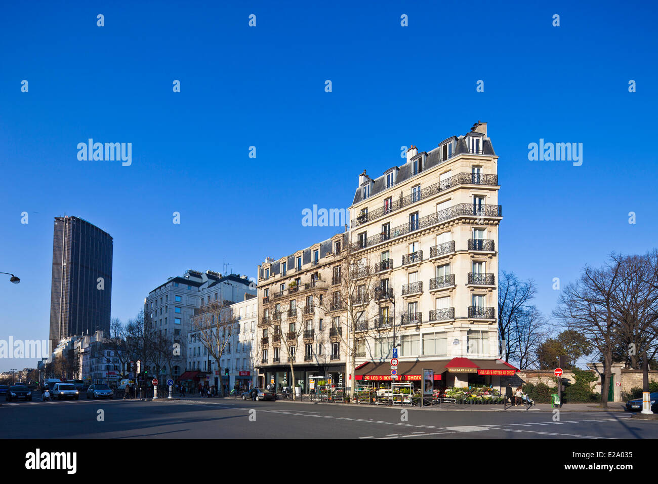 France, Paris, the Place Denfert Rochereau Stock Photo - Alamy