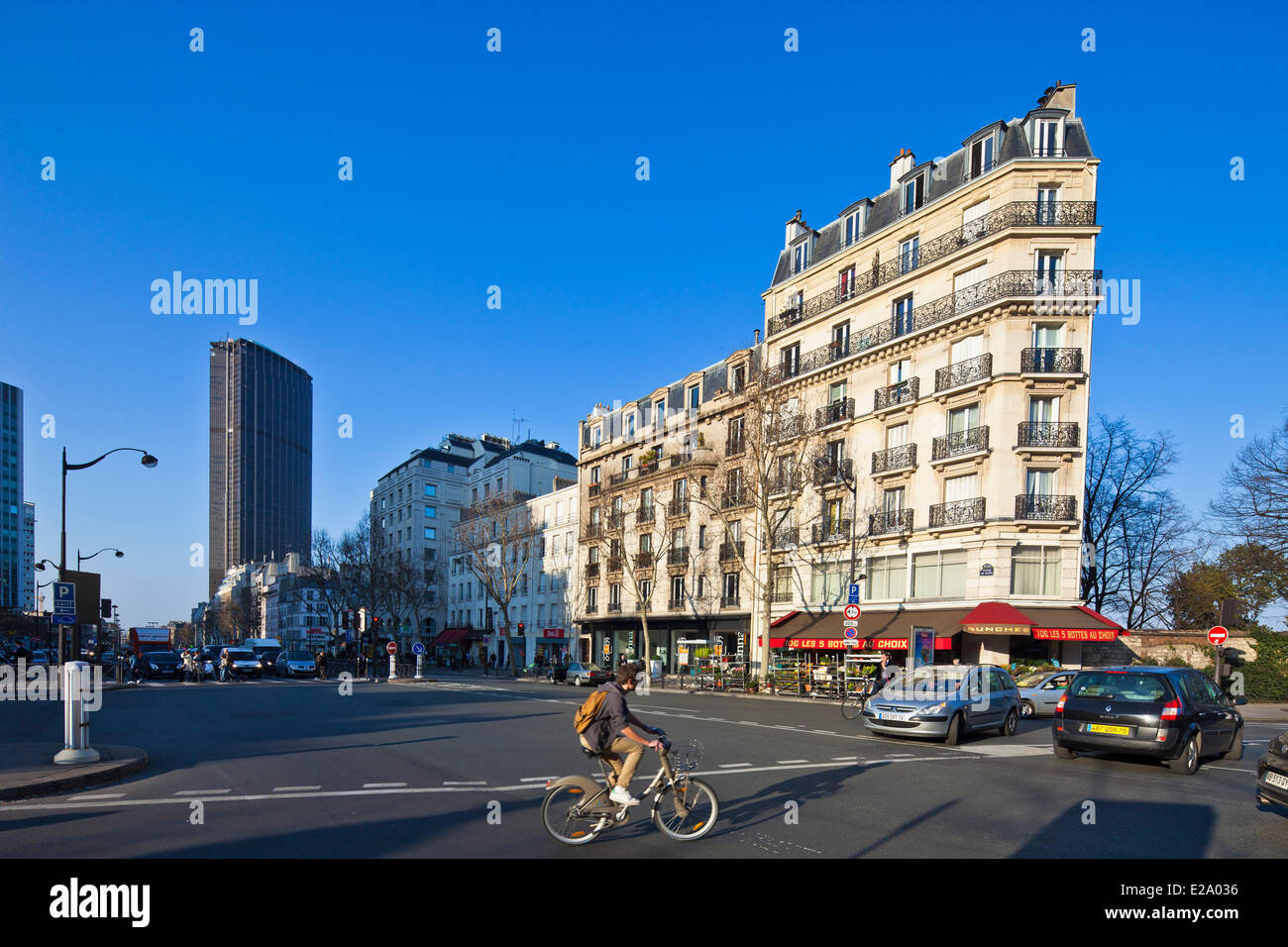 France, Paris, the Place Denfert Rochereau Stock Photo - Alamy