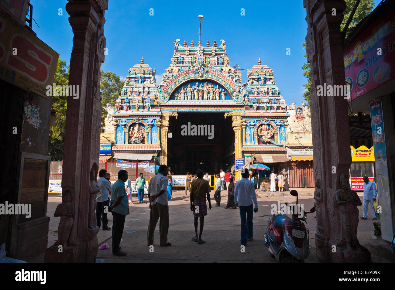 India, Tamil Nadu state, Madurai, Sri Meenakshi temple is a masterpiece ...