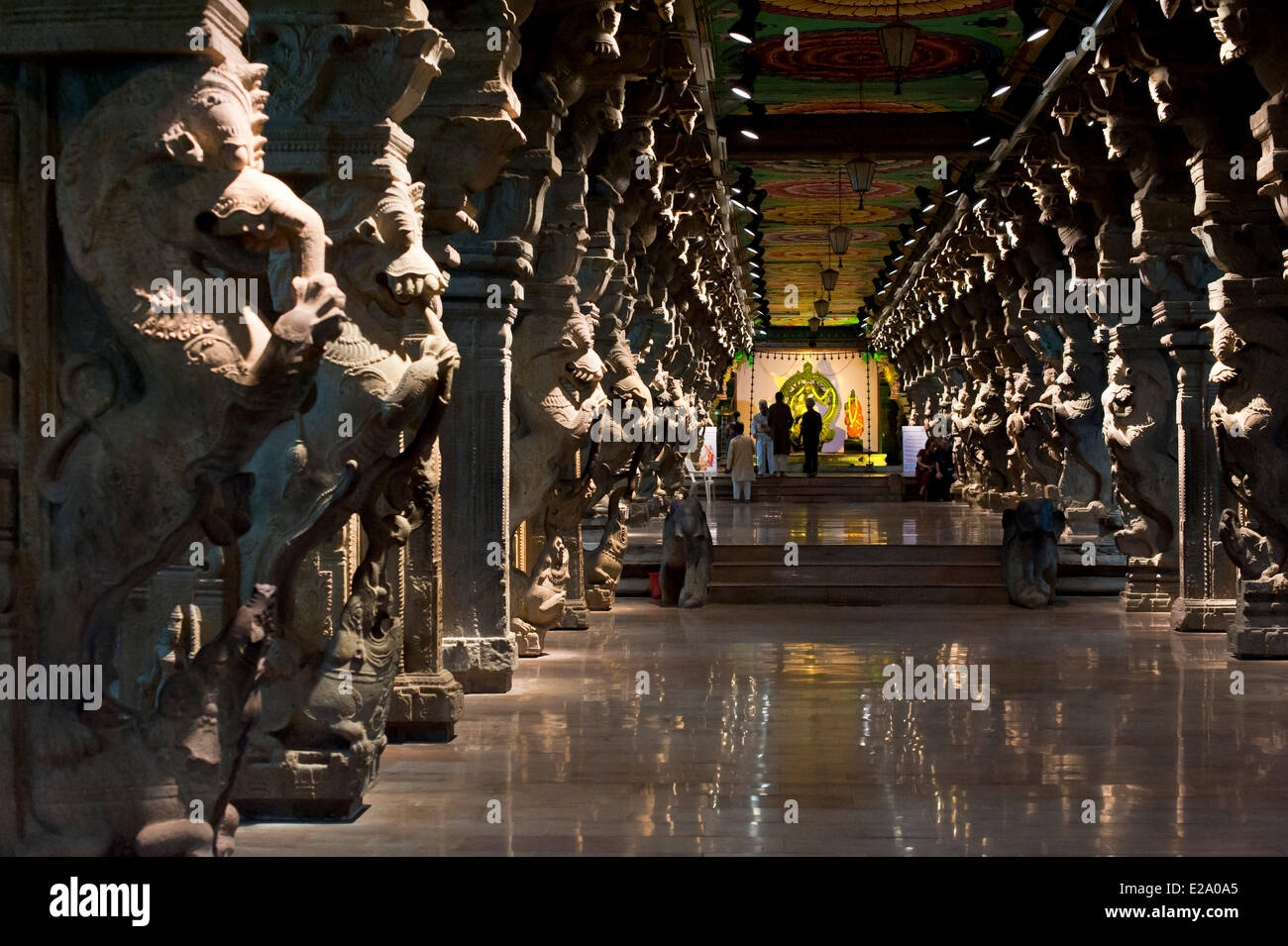 India, Tamil Nadu state, Madurai, Sri Meenakshi temple is a masterpiece ...