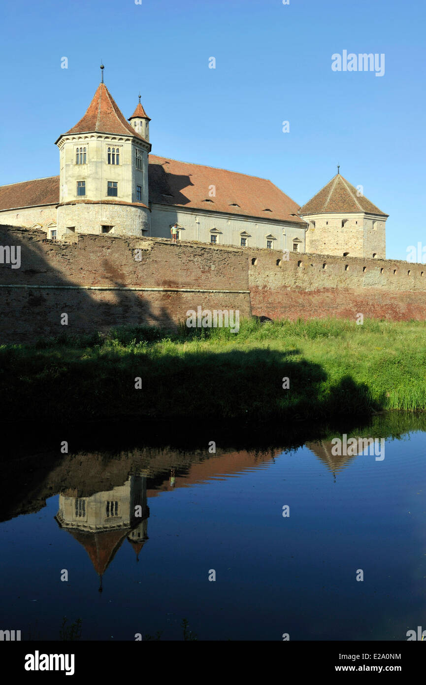Romania, Transylvania, land of the saxon citadel, fortress of Fagaras ...