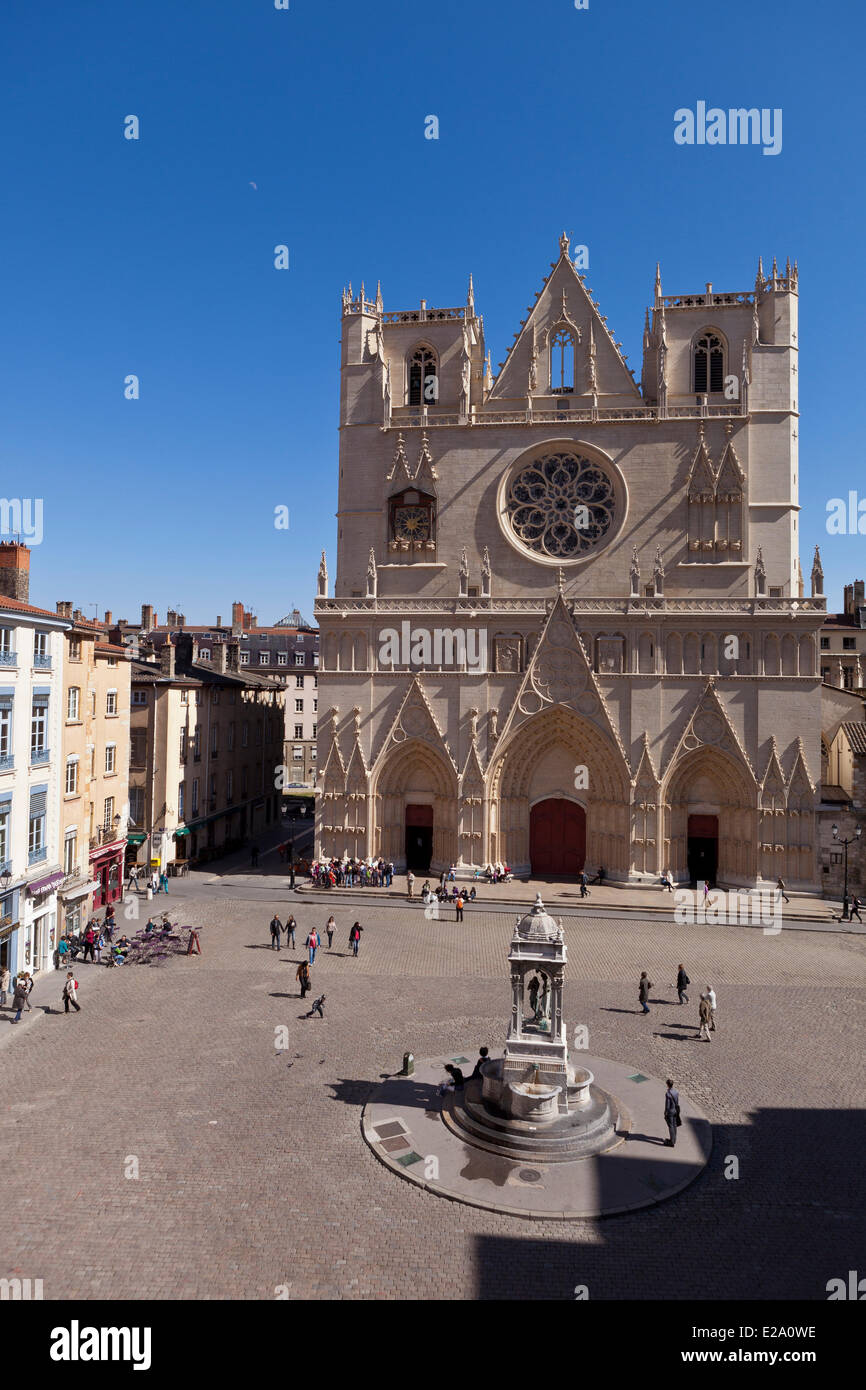 France, Rhone, Lyon, historical site listed as World Heritage by UNESCO ...