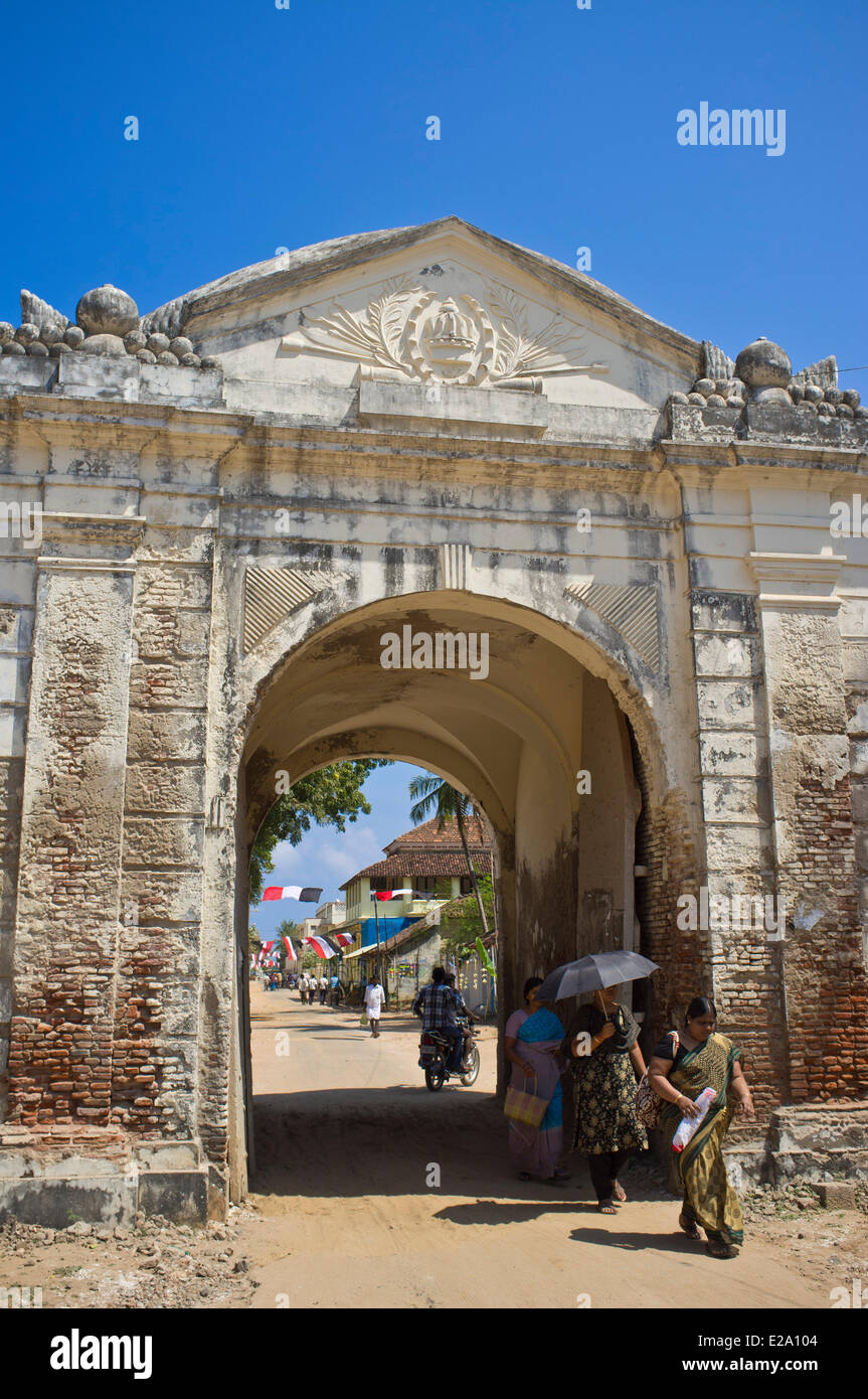 India, Tamil Nadu state, Tranquebar (Tharangambadi), danish colony from ...