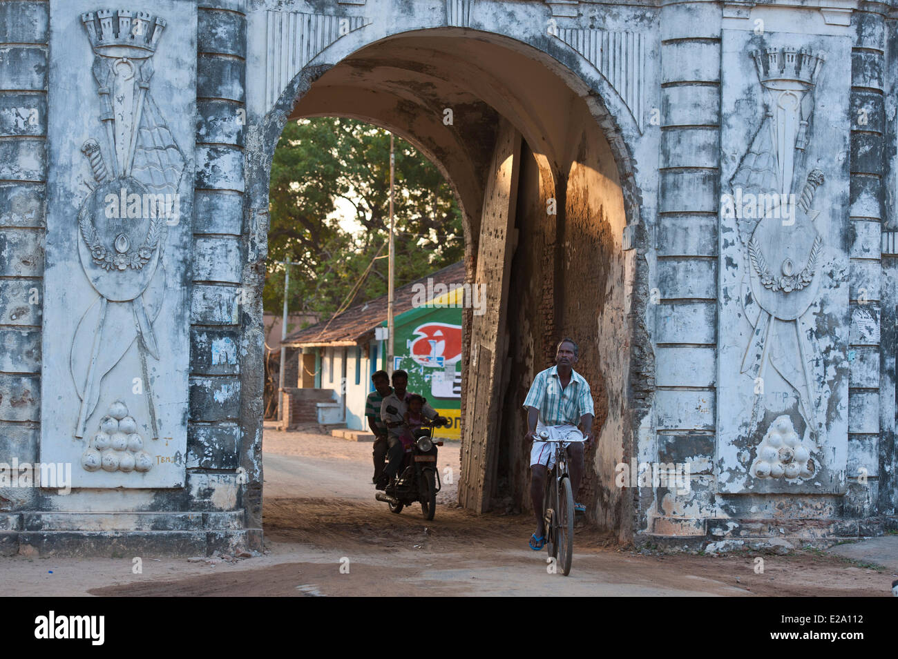 India, Tamil Nadu state, Tranquebar (Tharangambadi), danish colony from ...
