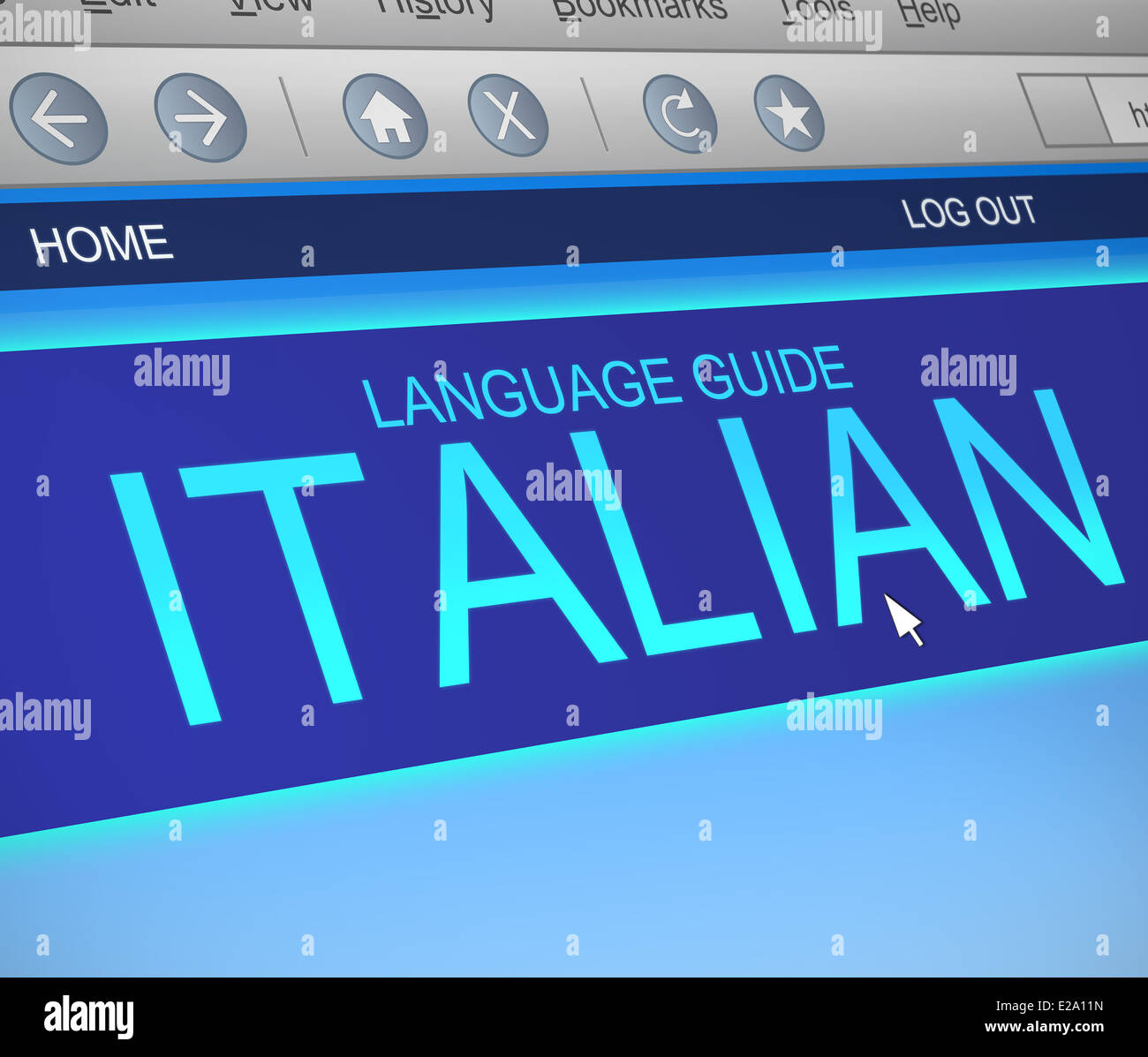 Italian language concept Stock Photo - Alamy