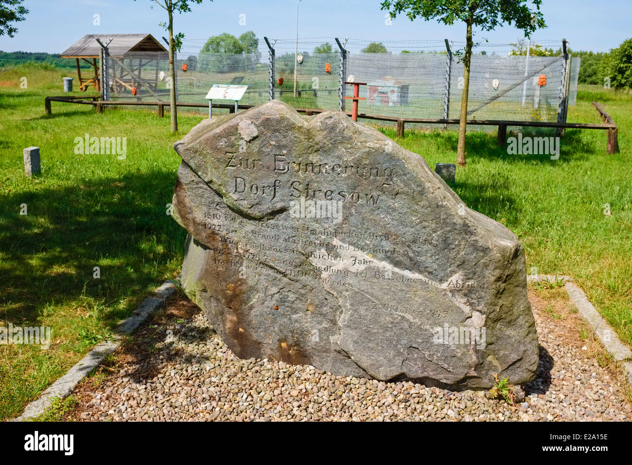 Stresow memorial for the forced relocations of the "Operation Vermin ...