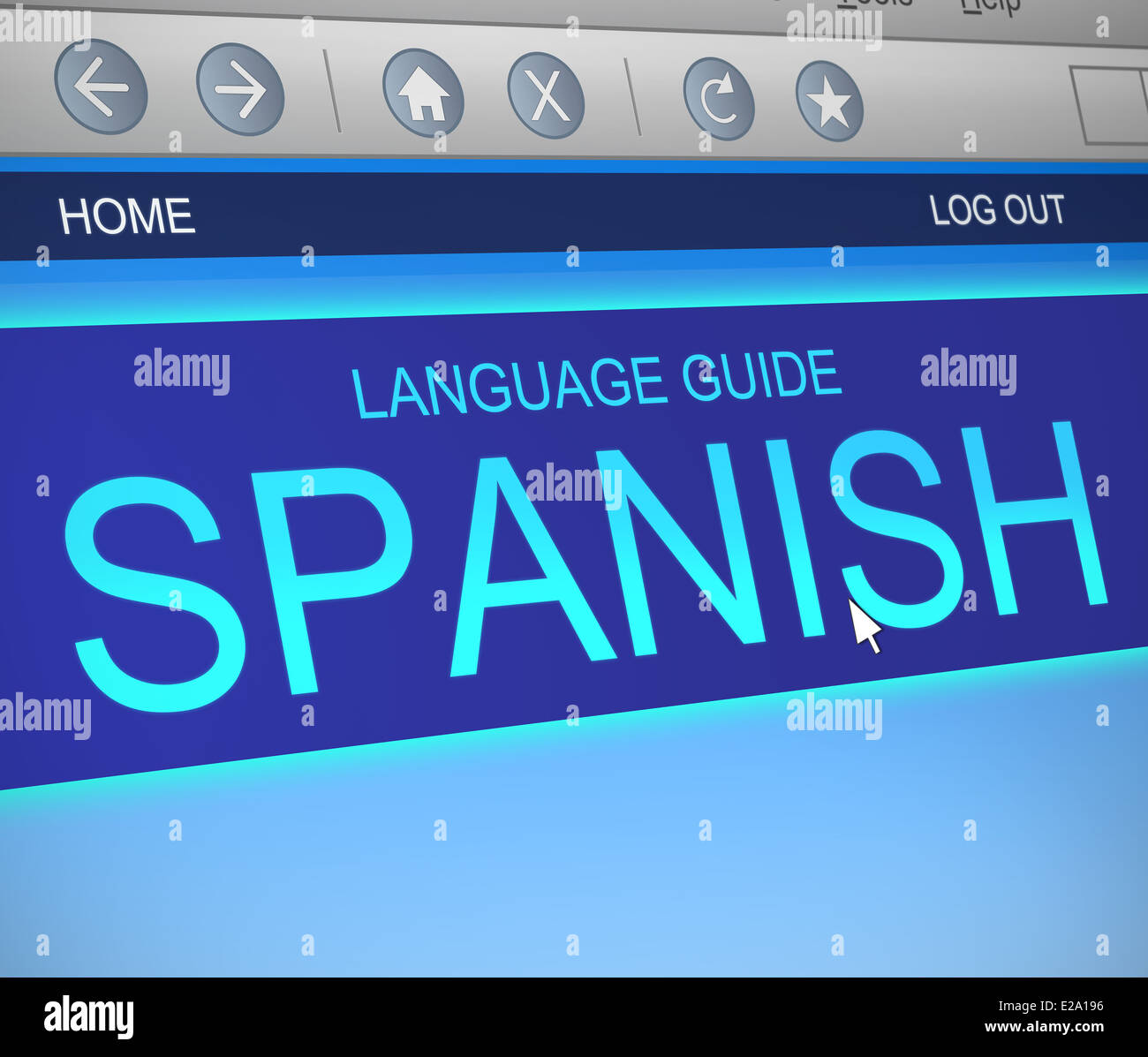 Spanish language concept Stock Photo - Alamy