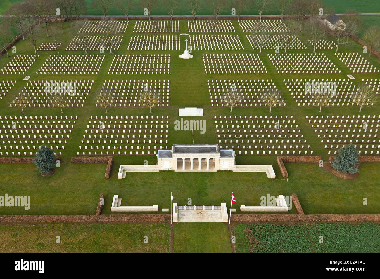 France, Calvados, Cintheaux, Canadian War Cemetery, 3045 soldiers died ...