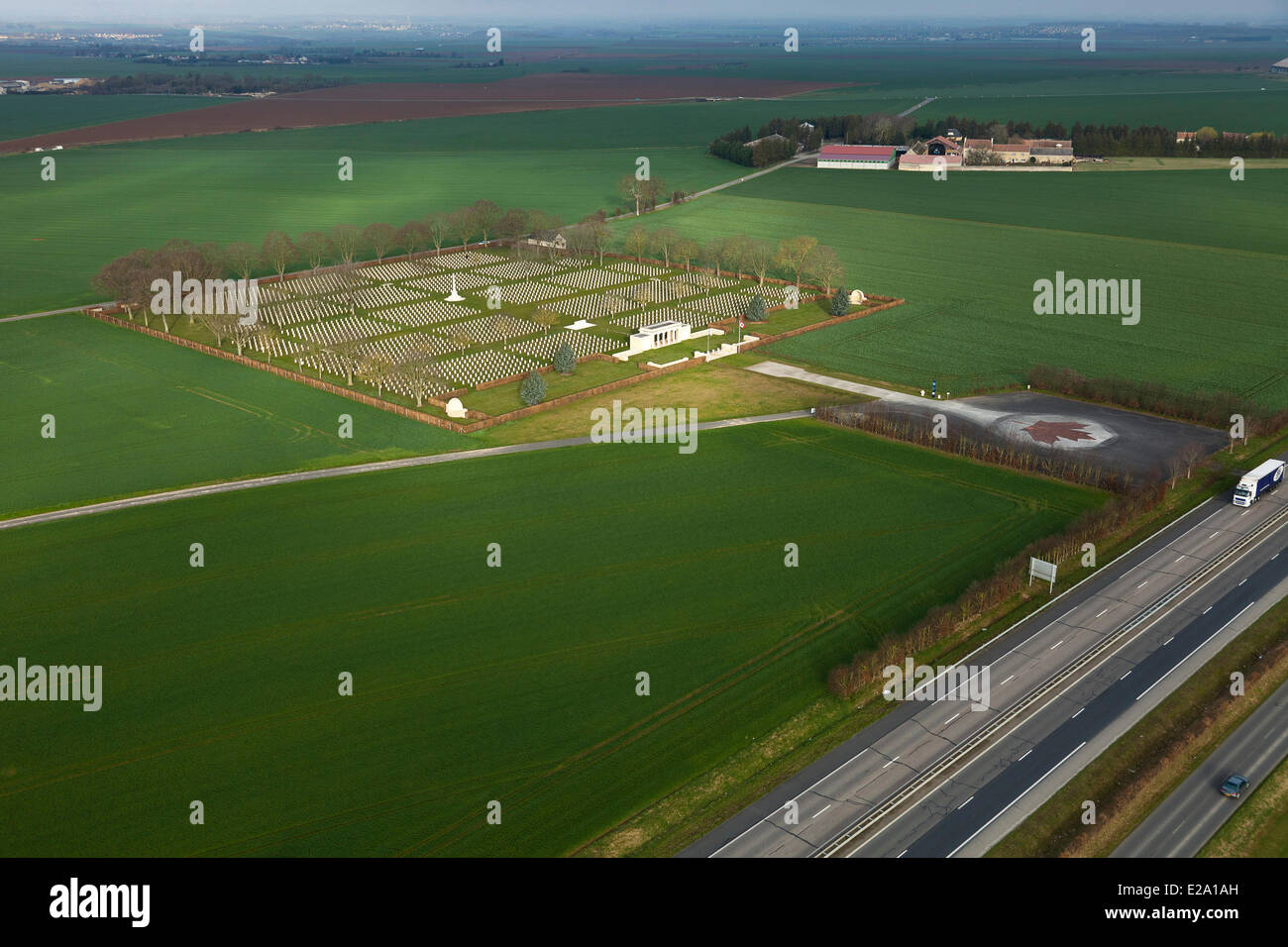 France, Calvados, Cintheaux, Canadian War Cemetery, 3045 soldiers died ...