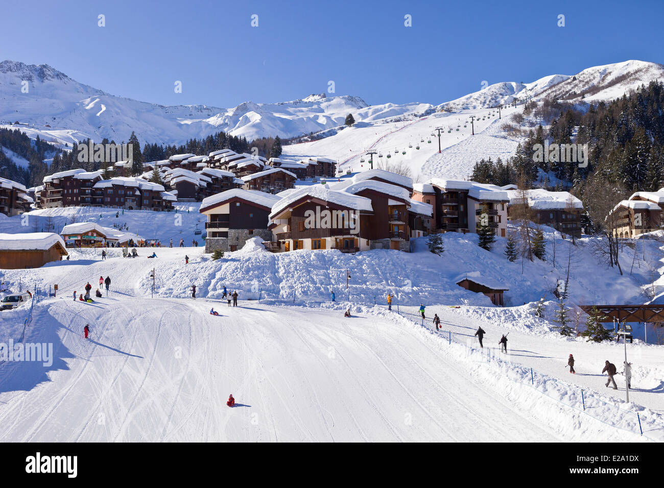 France, Savoie, Massif de La Vanoise, Tarentaise Valley, Valmorel, the ...