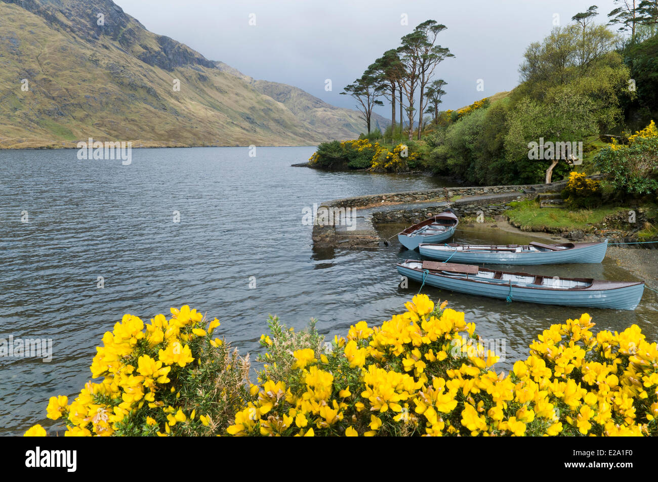 Republic of Ireland, Connacht Province, County Mayo, Doo Lough Lake ...
