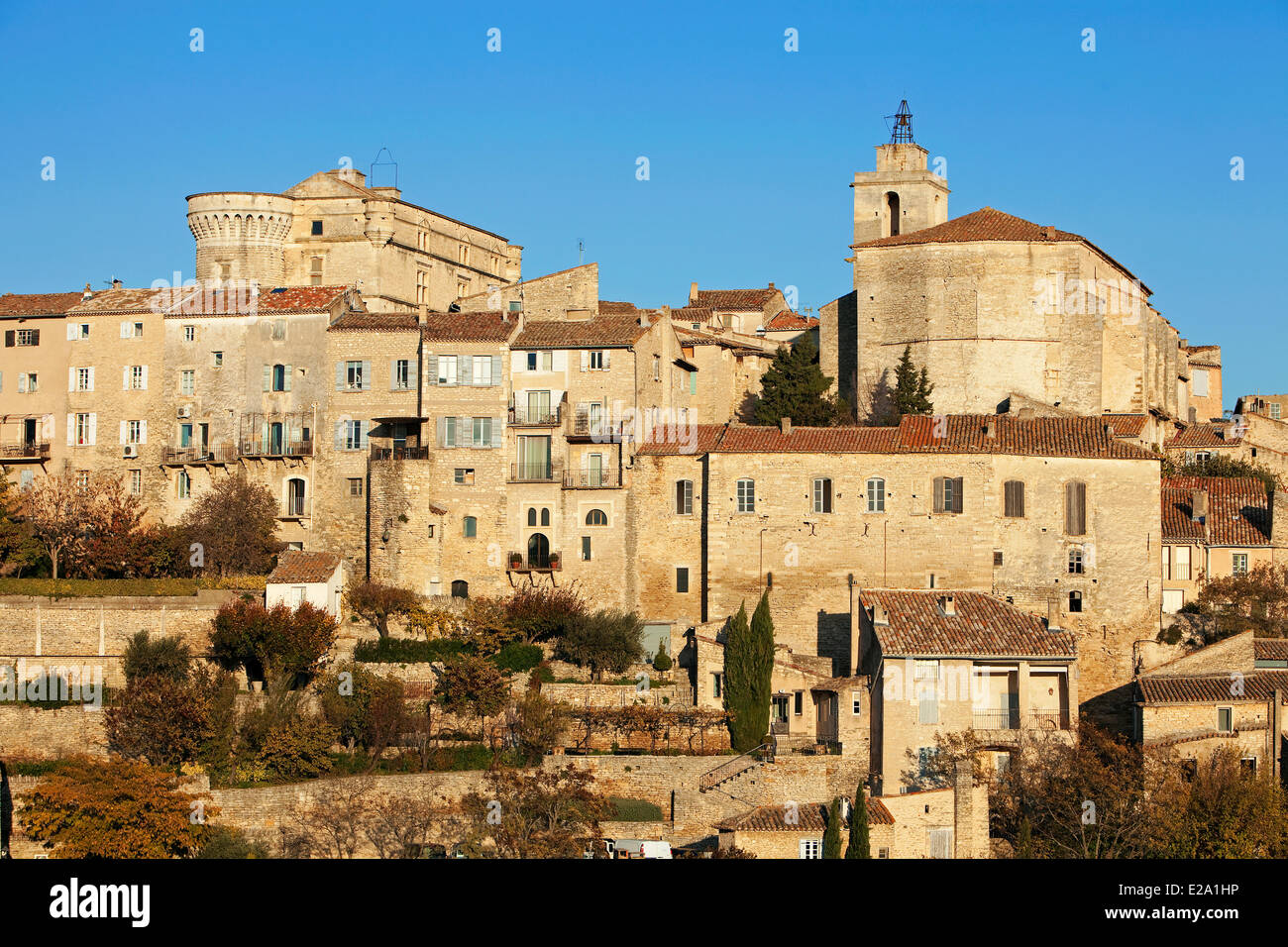 France, Vaucluse, Luberon, Gordes, labelled Les Plus Beaux Villages de ...