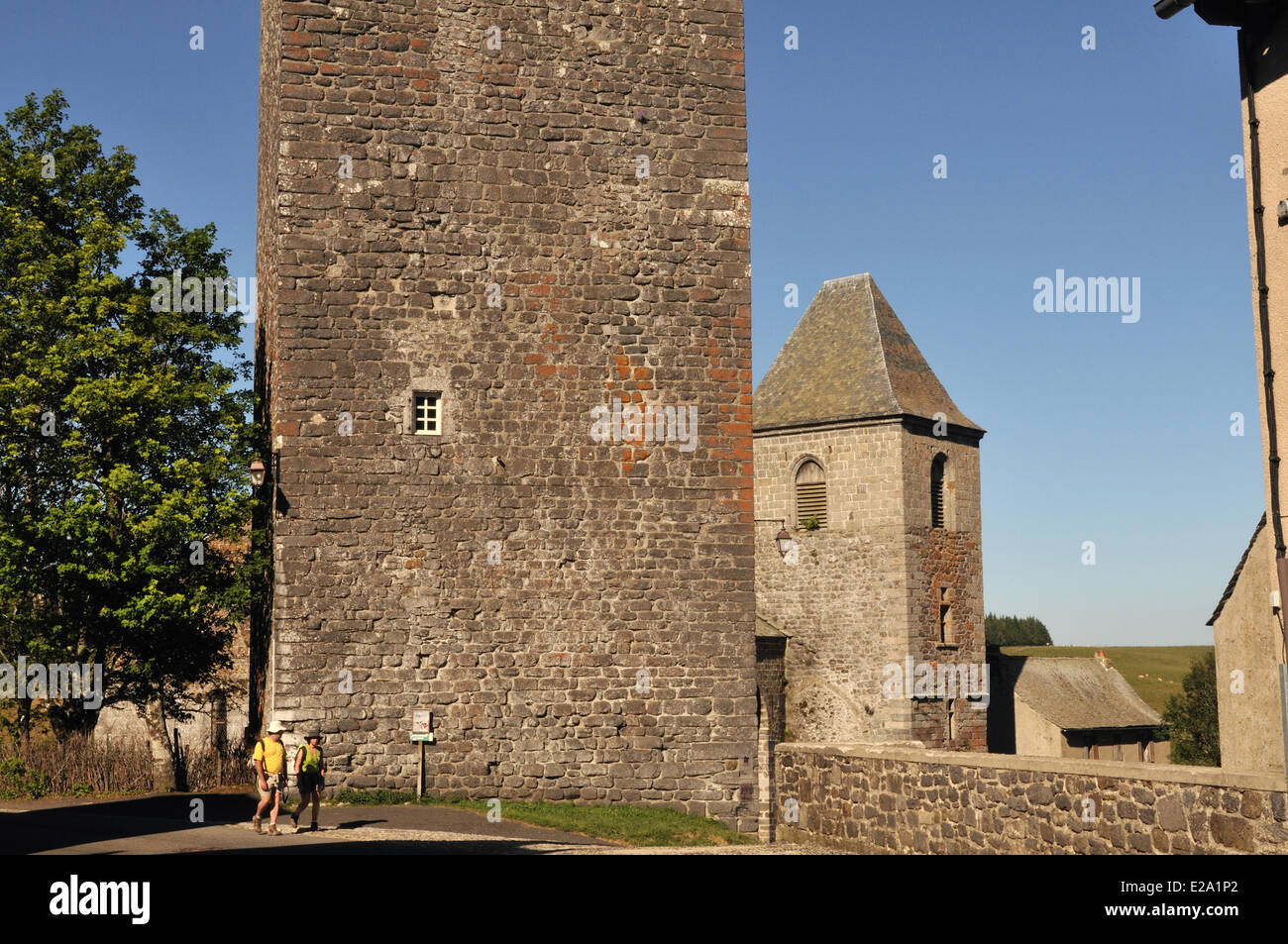 France, Aveyron, Aubrac plateau, Saint Chely d'Aubrac, the Domerie d ...
