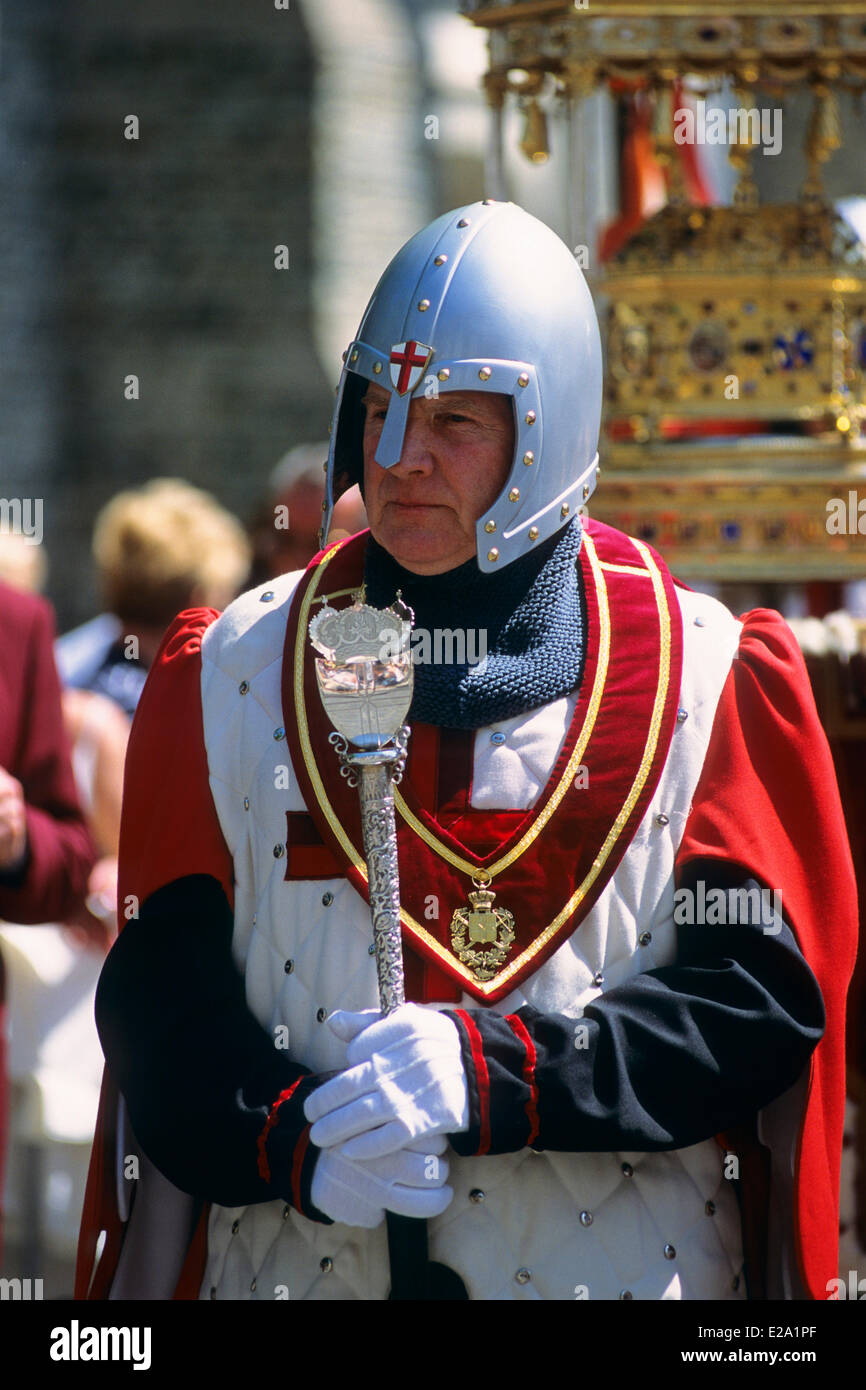 Belgium, Western Flanders, Bruges, King Knight guardian of the ...