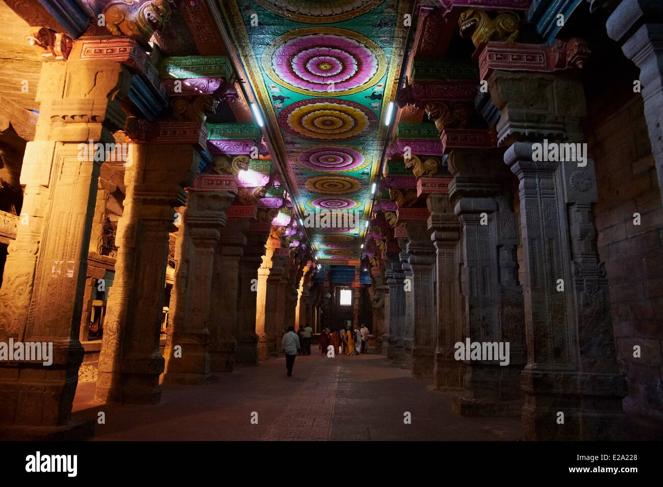 India, Tamil Nadu State, Madurai, Sri Meenakshi Temple Stock Photo - Alamy