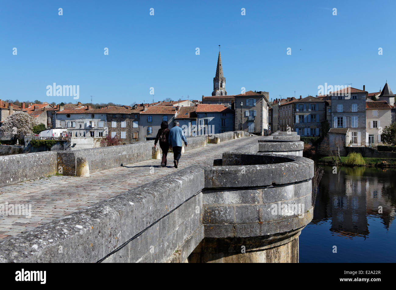 France, Charente, Confolens, on the Charente river Stock Photo - Alamy