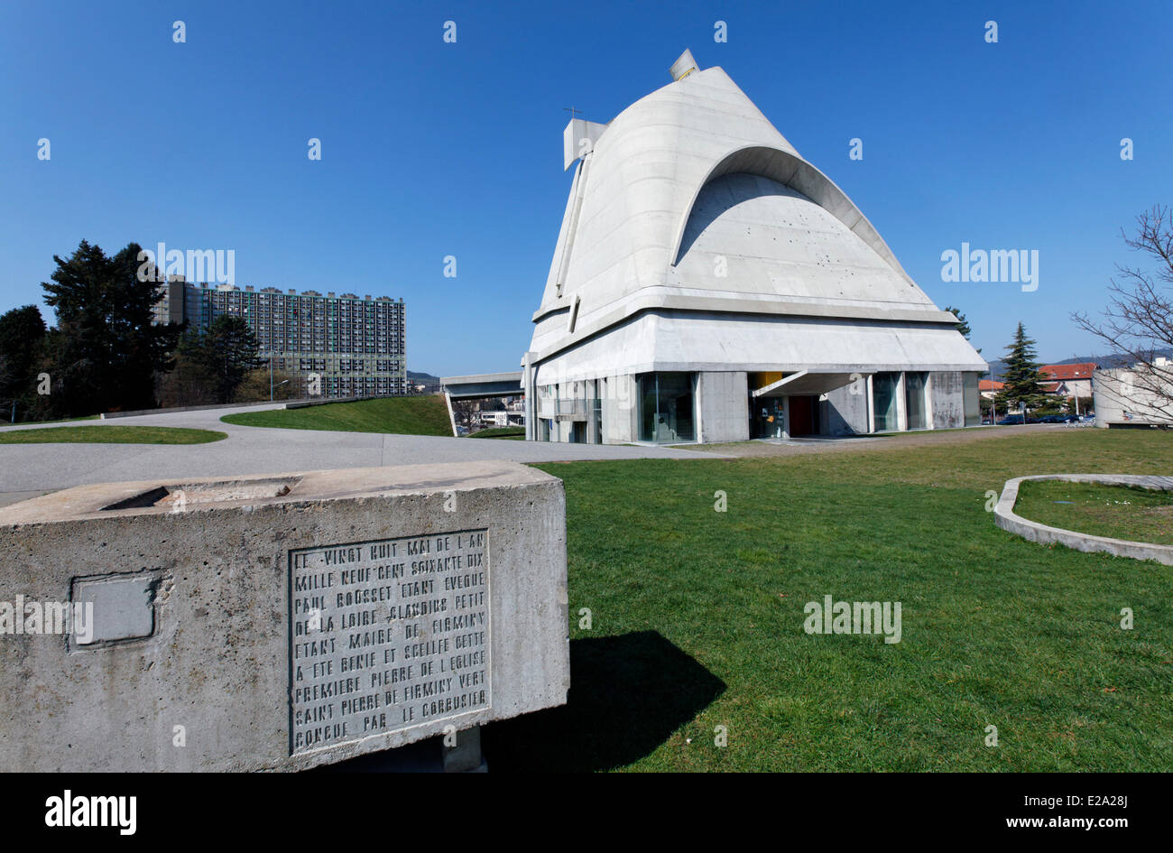 France, Loire, Firminy, Le Corbusier site of Firminy (Firminy Vert ...