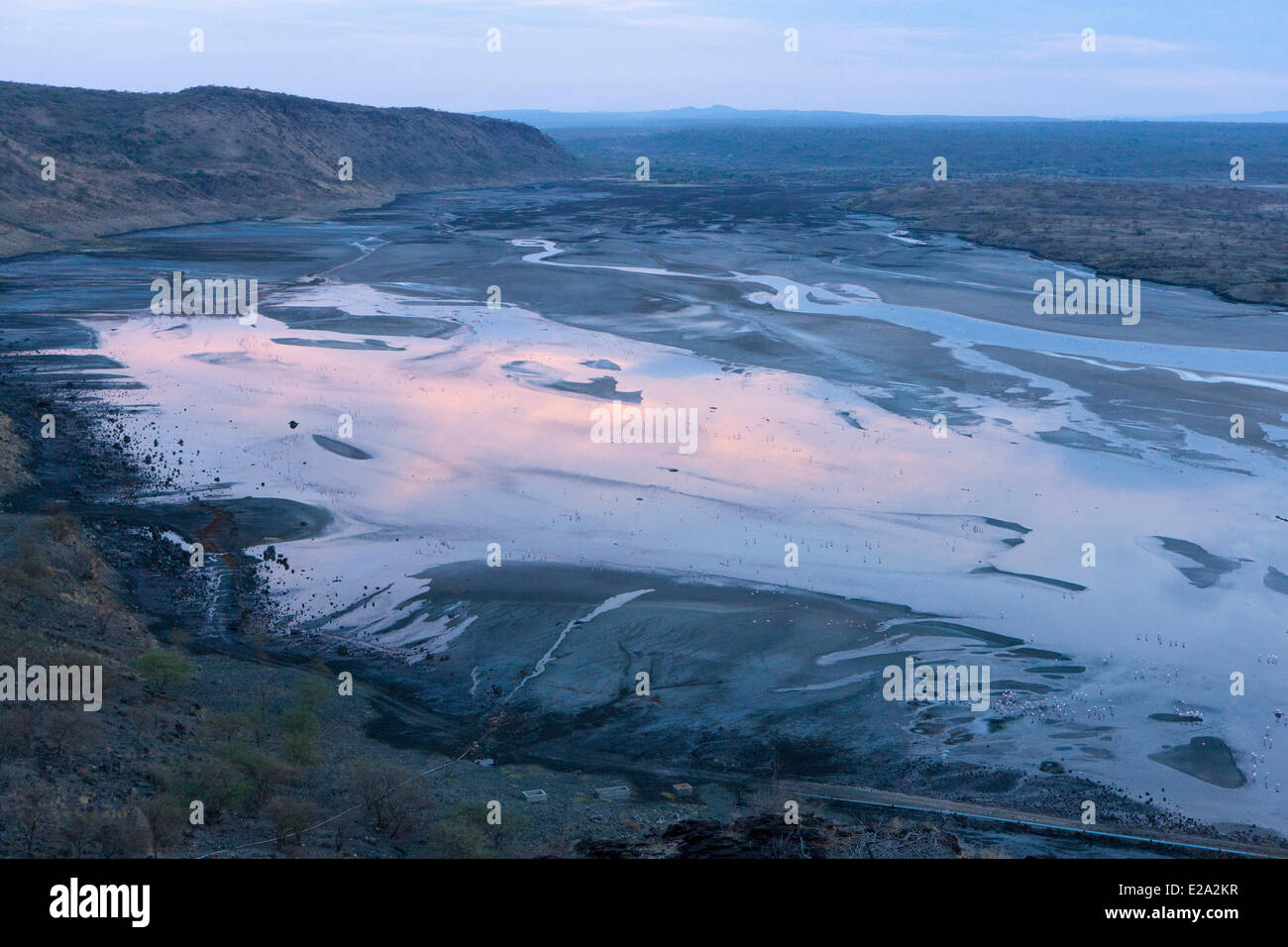 Kenya, Rift Valley, Magadi Lake (aerial view Stock Photo - Alamy