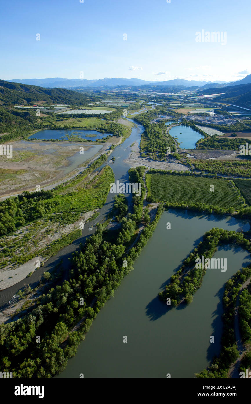 Aerial view of durance river and valley hi-res stock photography and ...