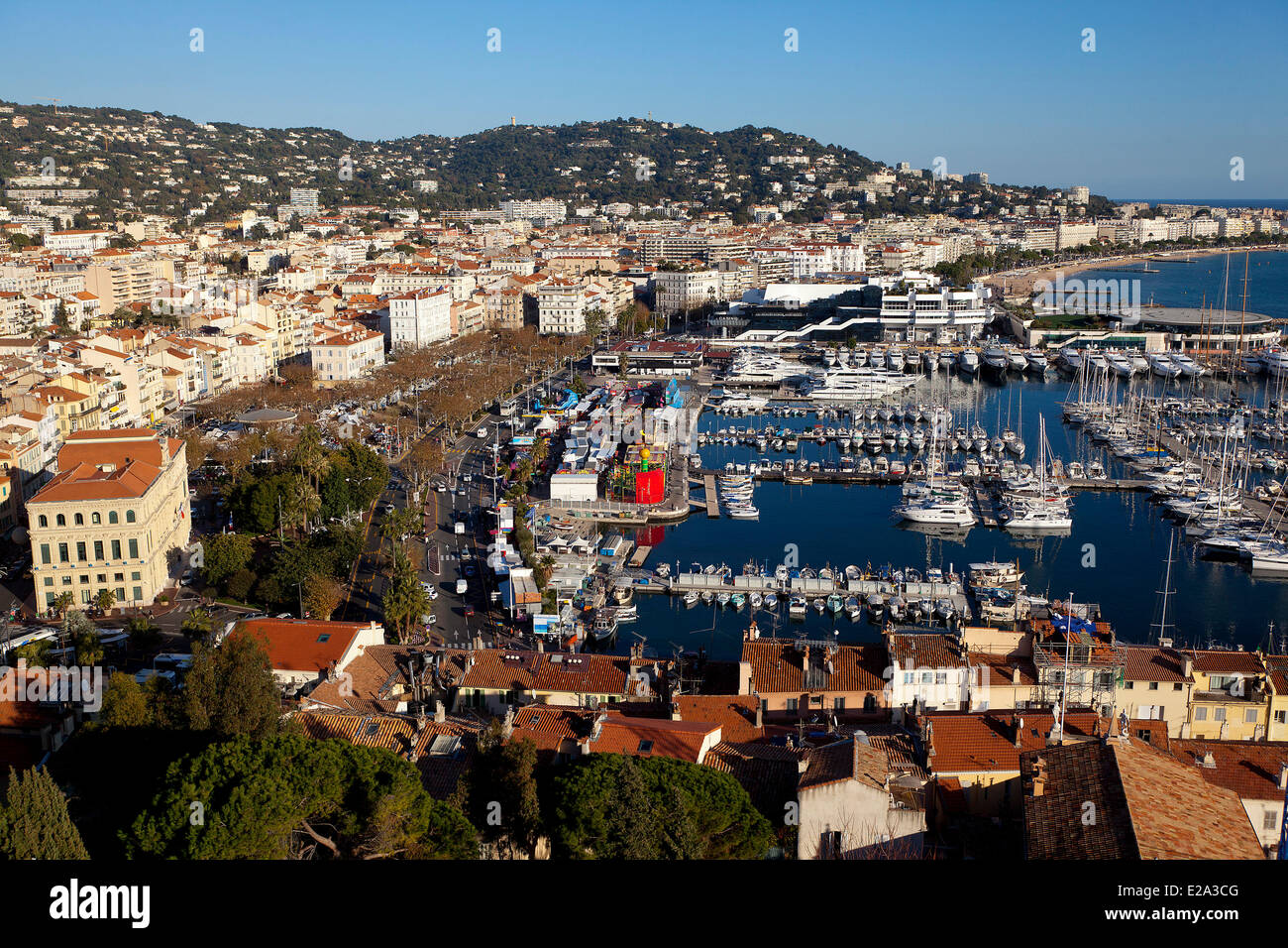 France, Alpes Maritimes, Cannes, Vieux Port (Old Harbour) and old ...