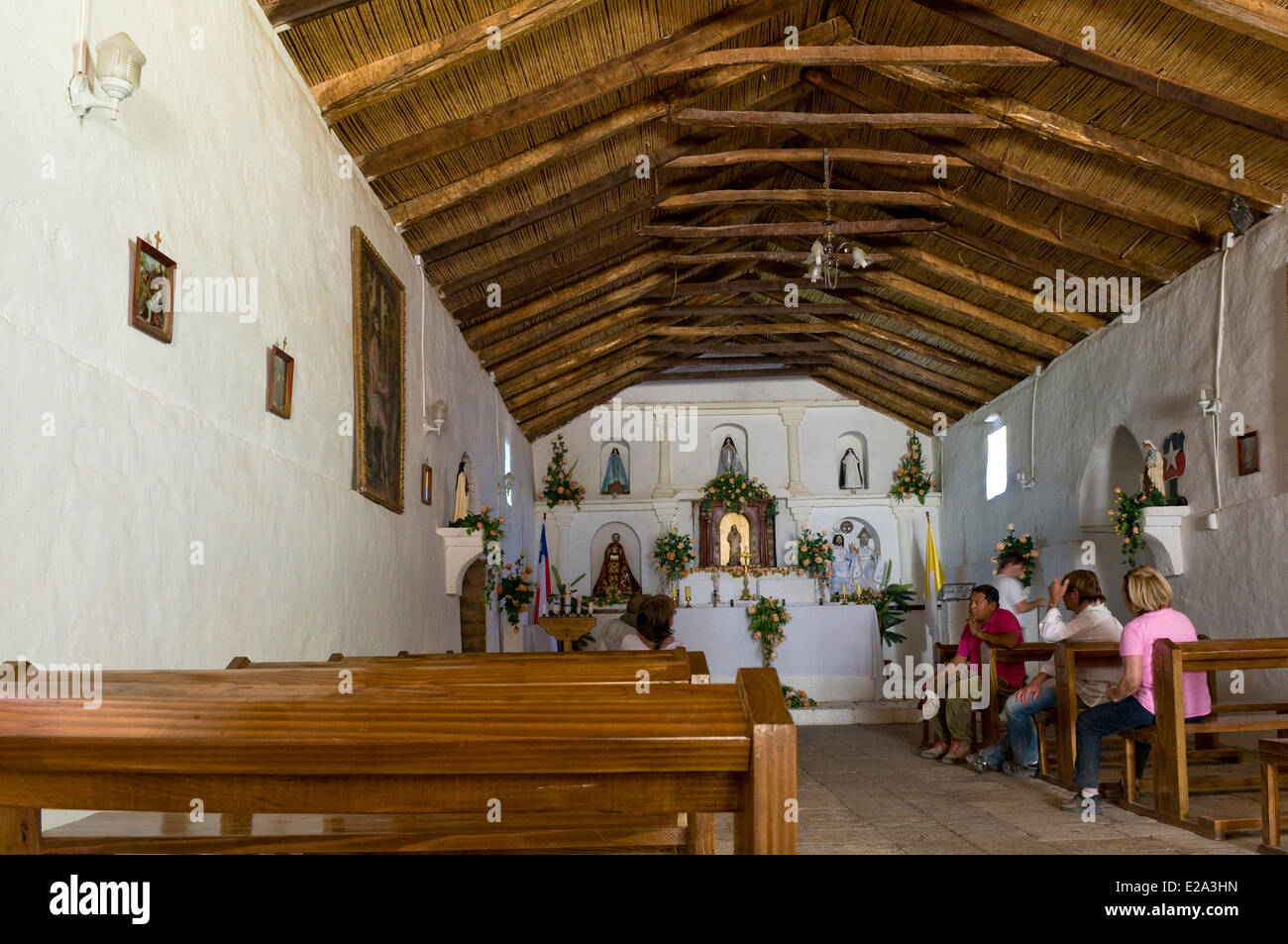 Chile, Antofagasta Region, El Loa province, Atacama Desert, oasis ...