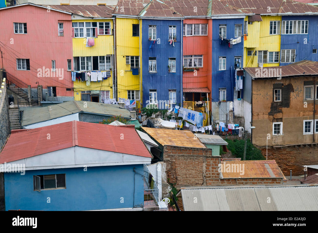 Chile, Valparaiso Region, Valparaiso, historic district listed as World ...
