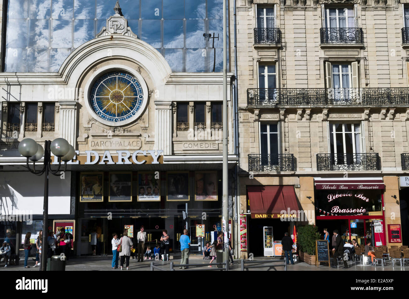 France, Cote d'Or, Dijon, Place Darcy, Darcy cinema Stock Photo - Alamy