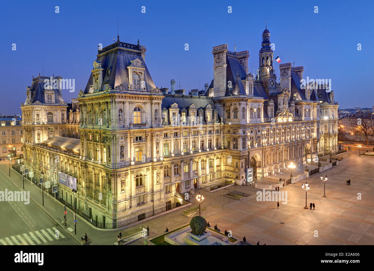 France, Paris, the Hotel de Ville (City Hall Stock Photo - Alamy