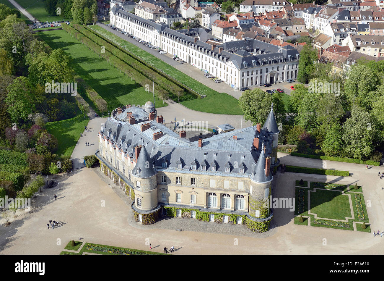 France, Yvelines, Rambouillet, the castle (aerial view Stock Photo - Alamy