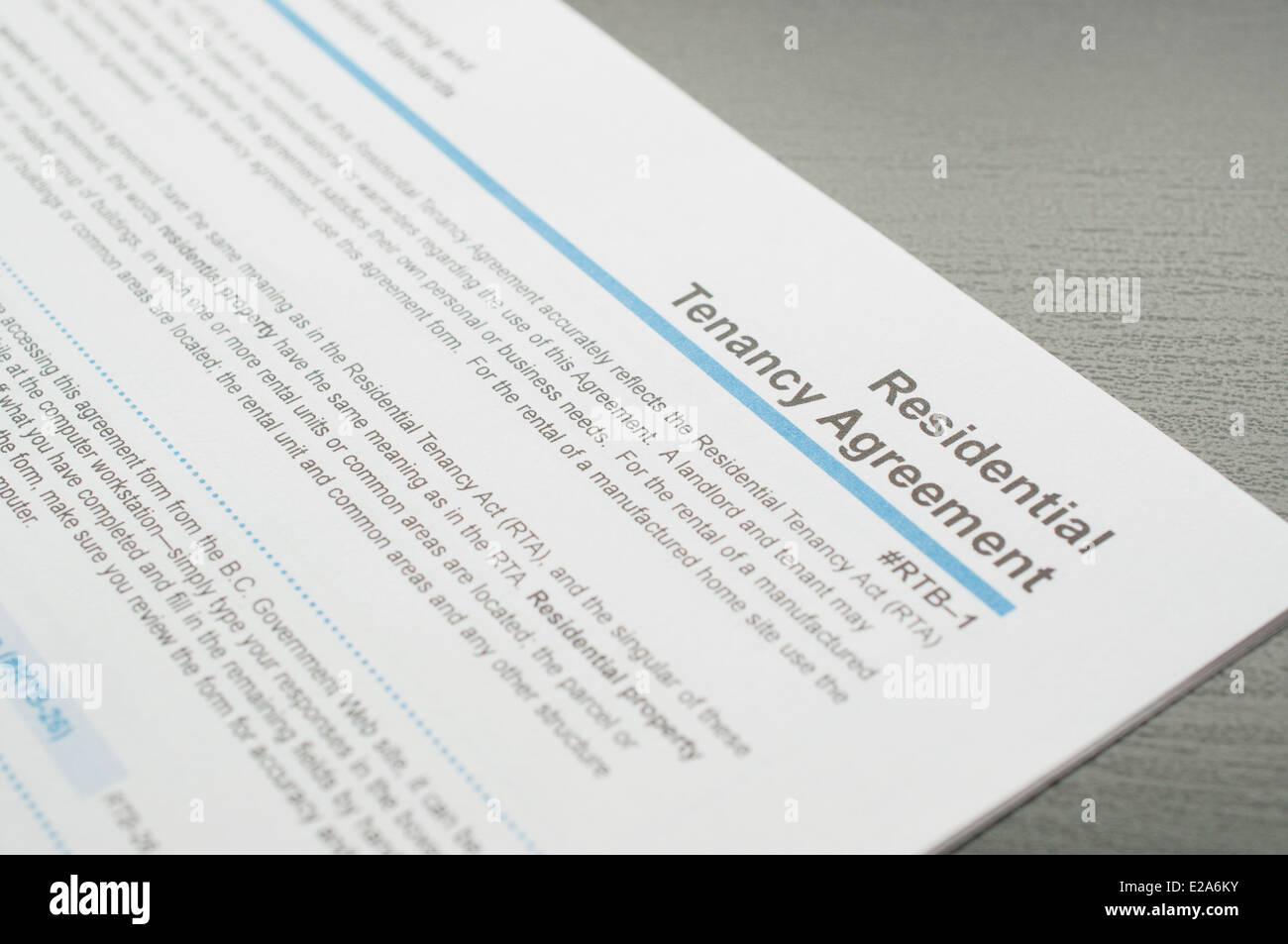 Tenancy agreement hi-res stock photography and images - Alamy