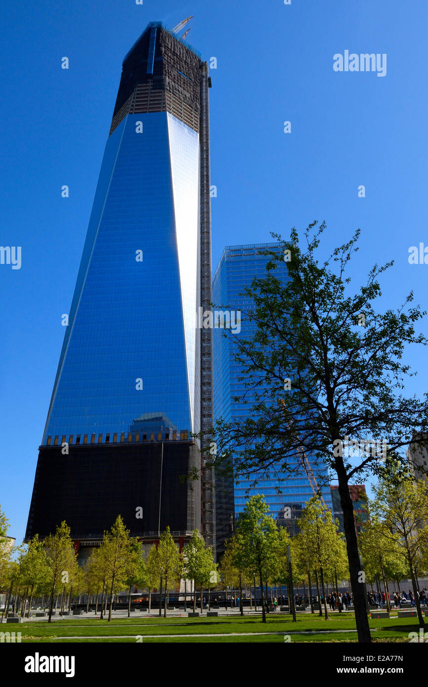 United States, New York, Manhattan, 9/11 Memorial, One World Trade ...