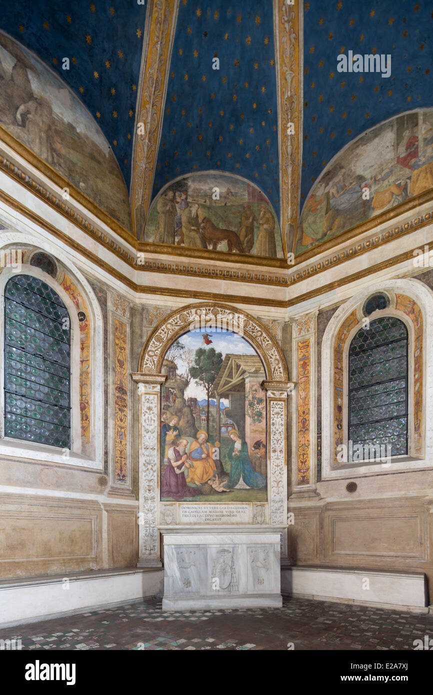 The Adoration of the Child with St Jerome, The Della Rovere Chapel ...