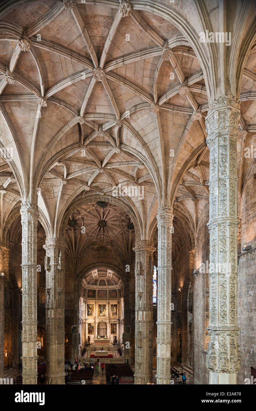 Portugal, Lisbon, Belem district, the Hieronymites Monastery (Mosteiro ...