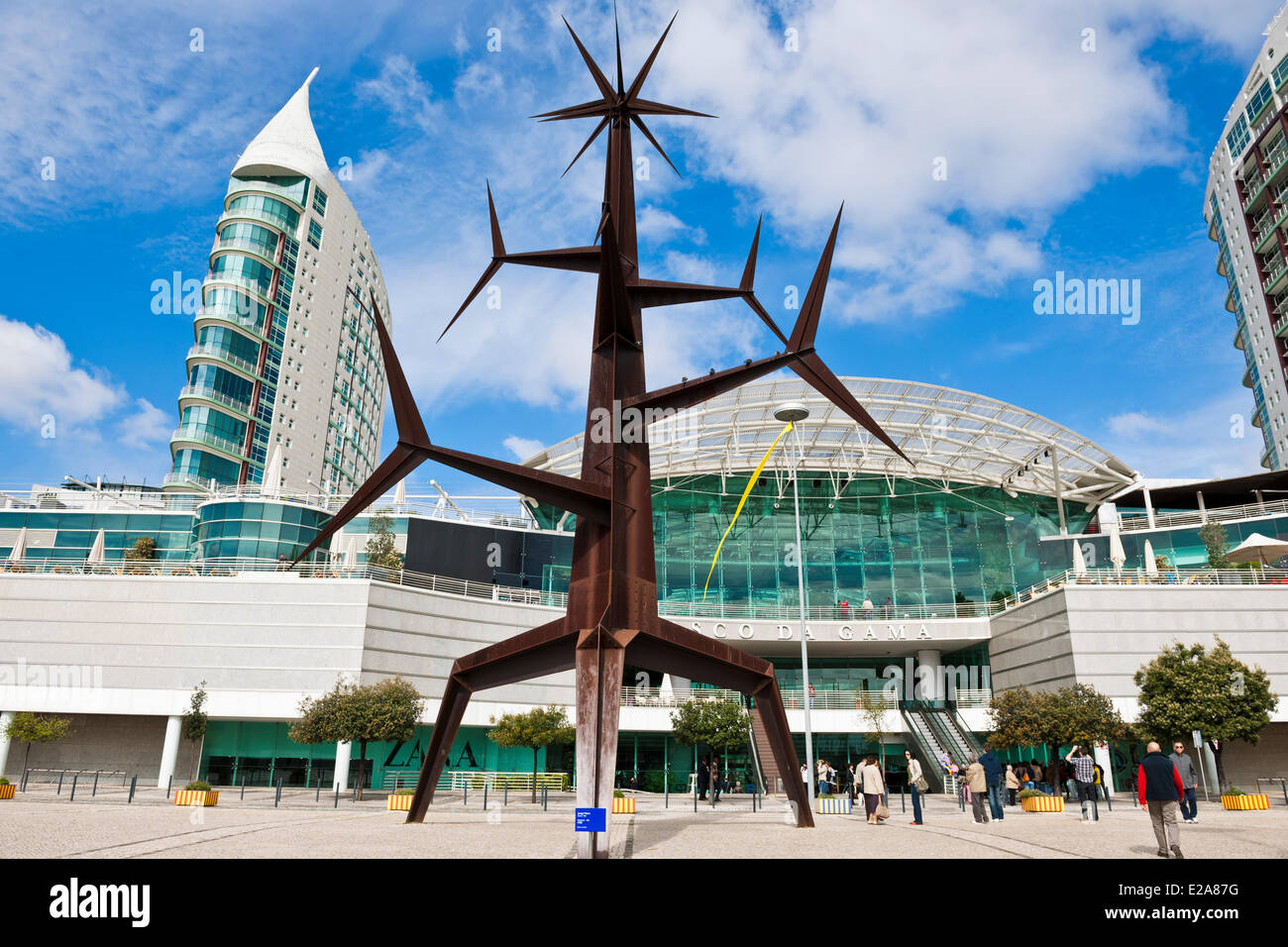 Portugal, Lisbon, Parque das Nacoes (Nations Park) built for the Expo ...