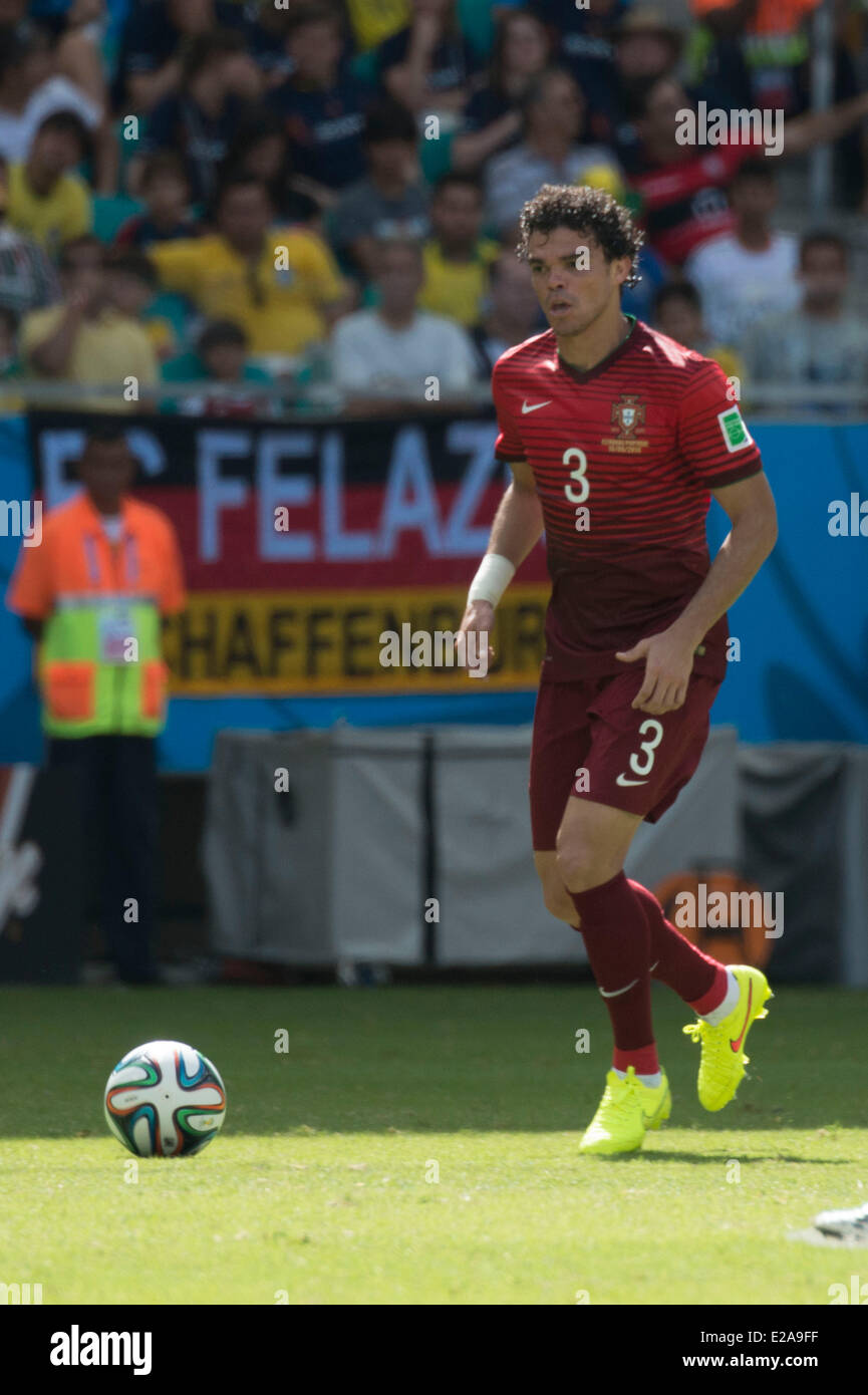 Salvador, Brazil. 16th June, 2014. Pepe (POR) Football/Soccer : FIFA ...