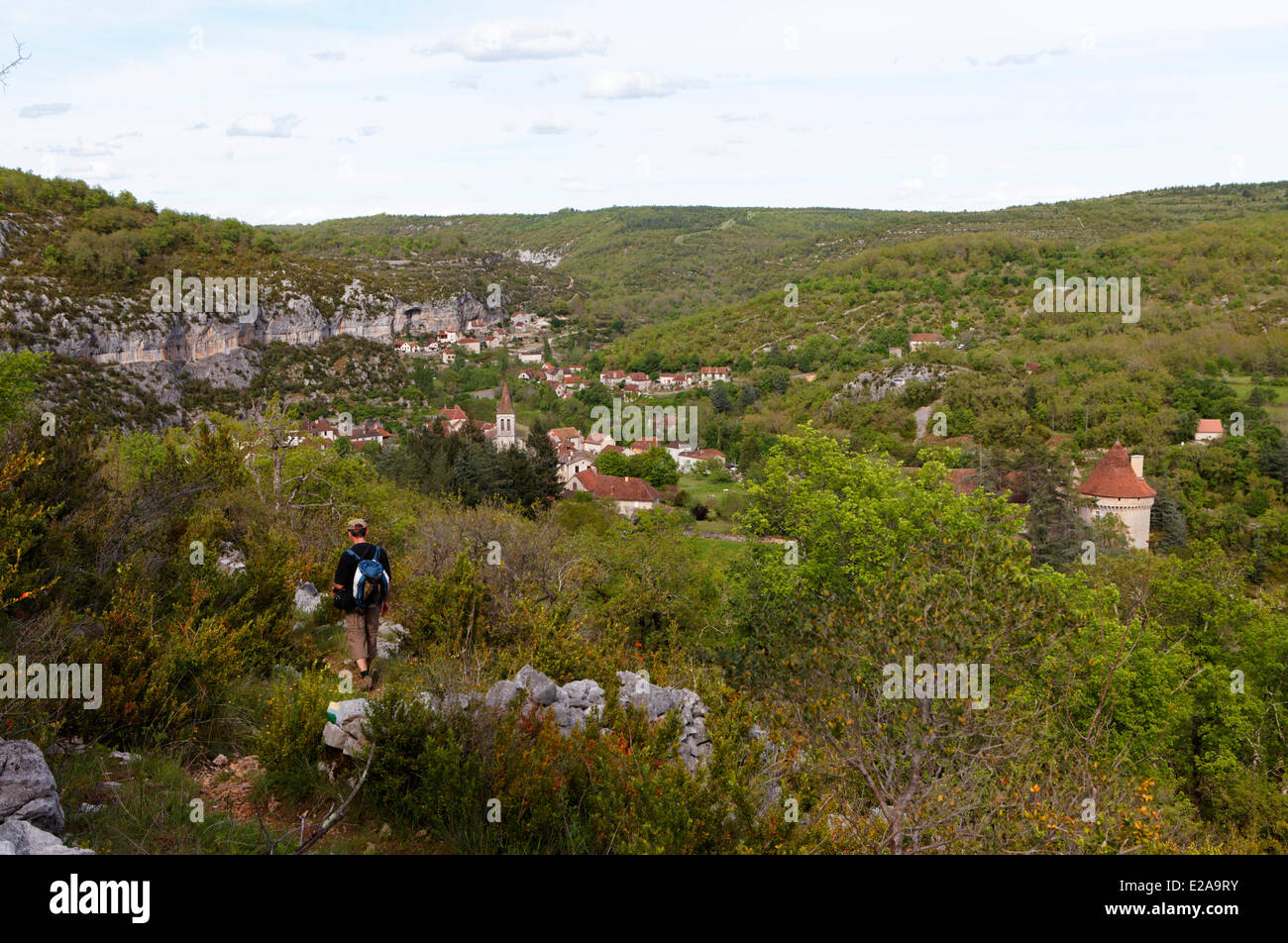 France, Lot, Quercy, Cele Valley, Cabrerets Stock Photo - Alamy