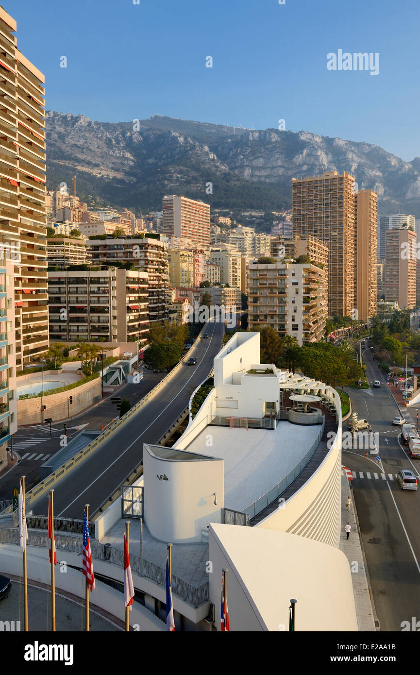 Principality of Monaco, Monaco, Monte-Carlo, Larvotto boulevard and ...