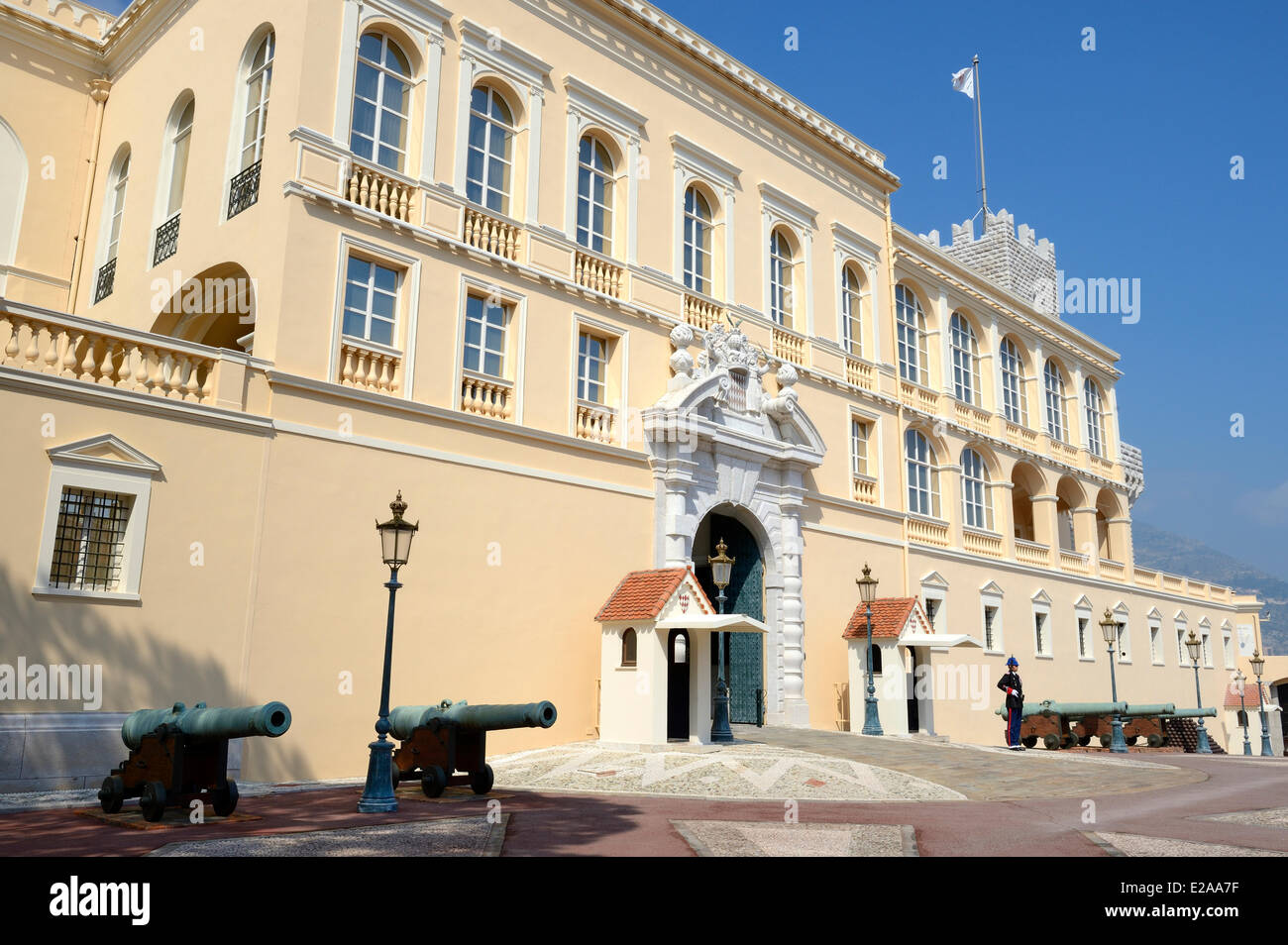 Principality of Monaco, Monaco, Place du Palais (Palace square), royal ...