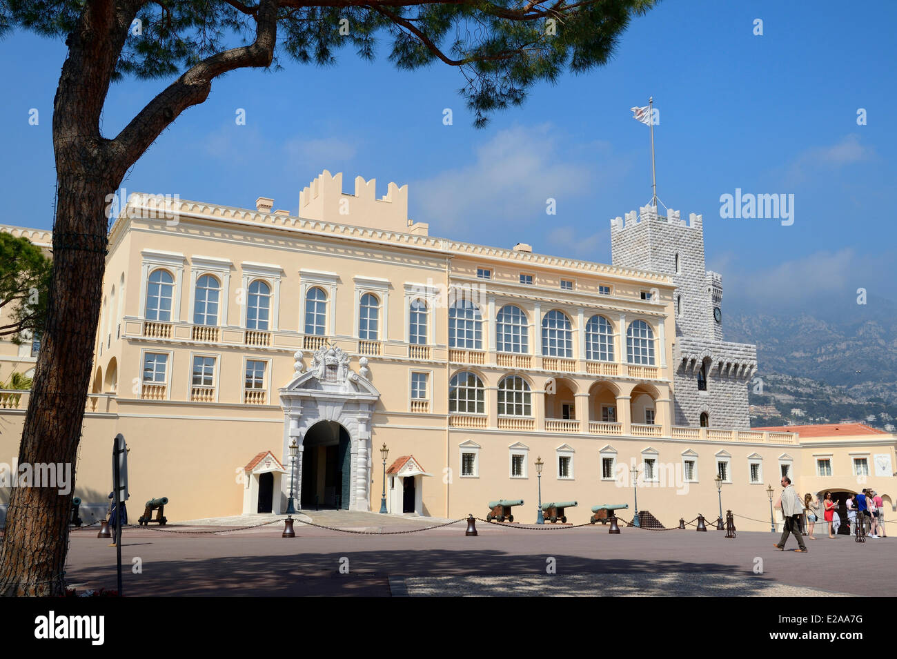 Principality of Monaco, Monaco, Place du Palais (Palace square), royal ...