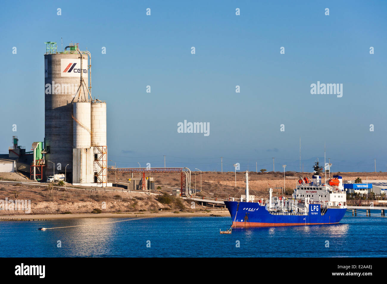 Mexico, Baja California Sur state, the port of Pichilingue, 23 km from ...