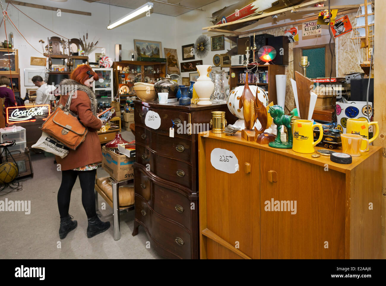 Canada, Quebec Province, Montreal, Saint Michel flea market Stock Photo ...