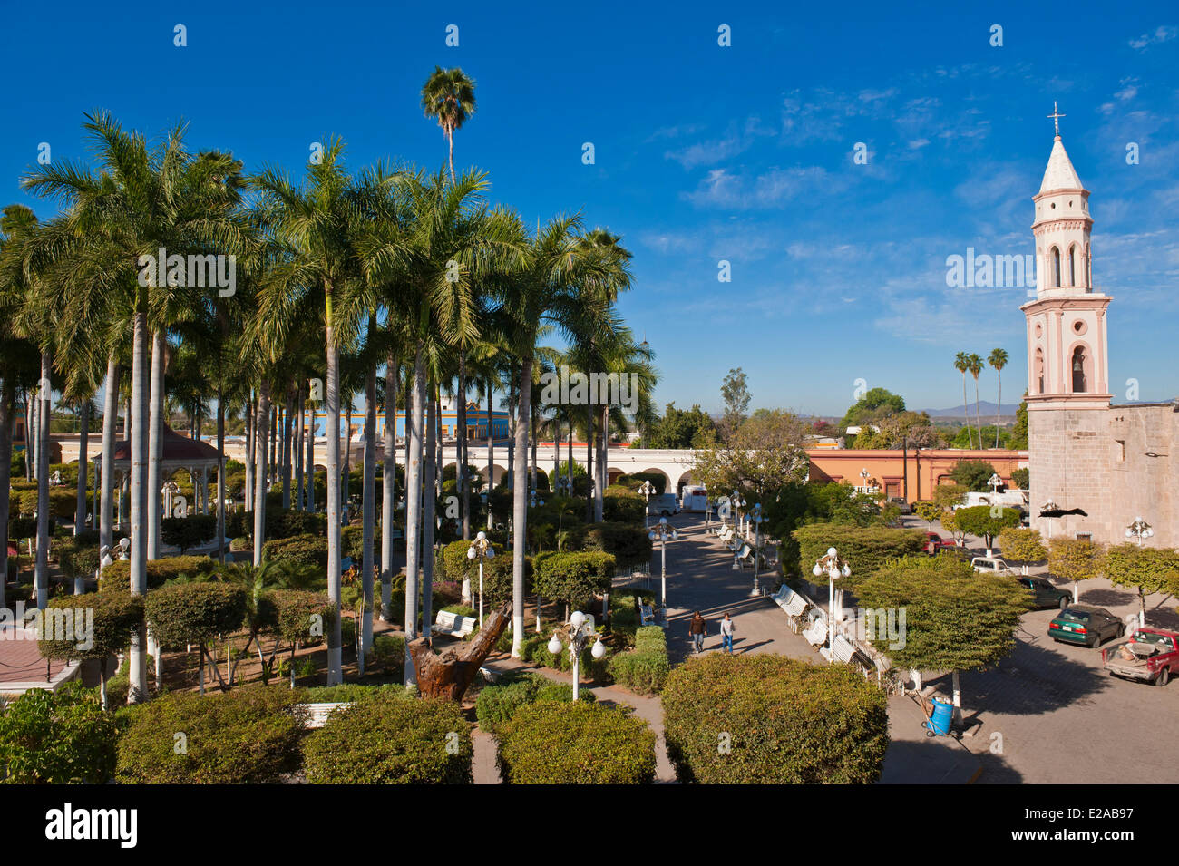Mexico, Sierra Madre Occidental, Sinaloa State, El Fuerte, Plaza Mayor ...