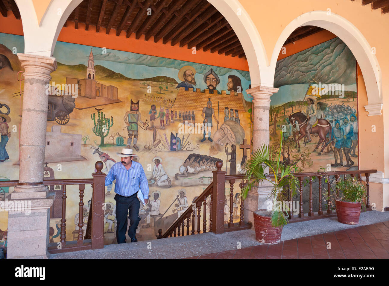 Mexico, Sierra Madre Occidental, Sinaloa State, El Fuerte, the Palacio ...