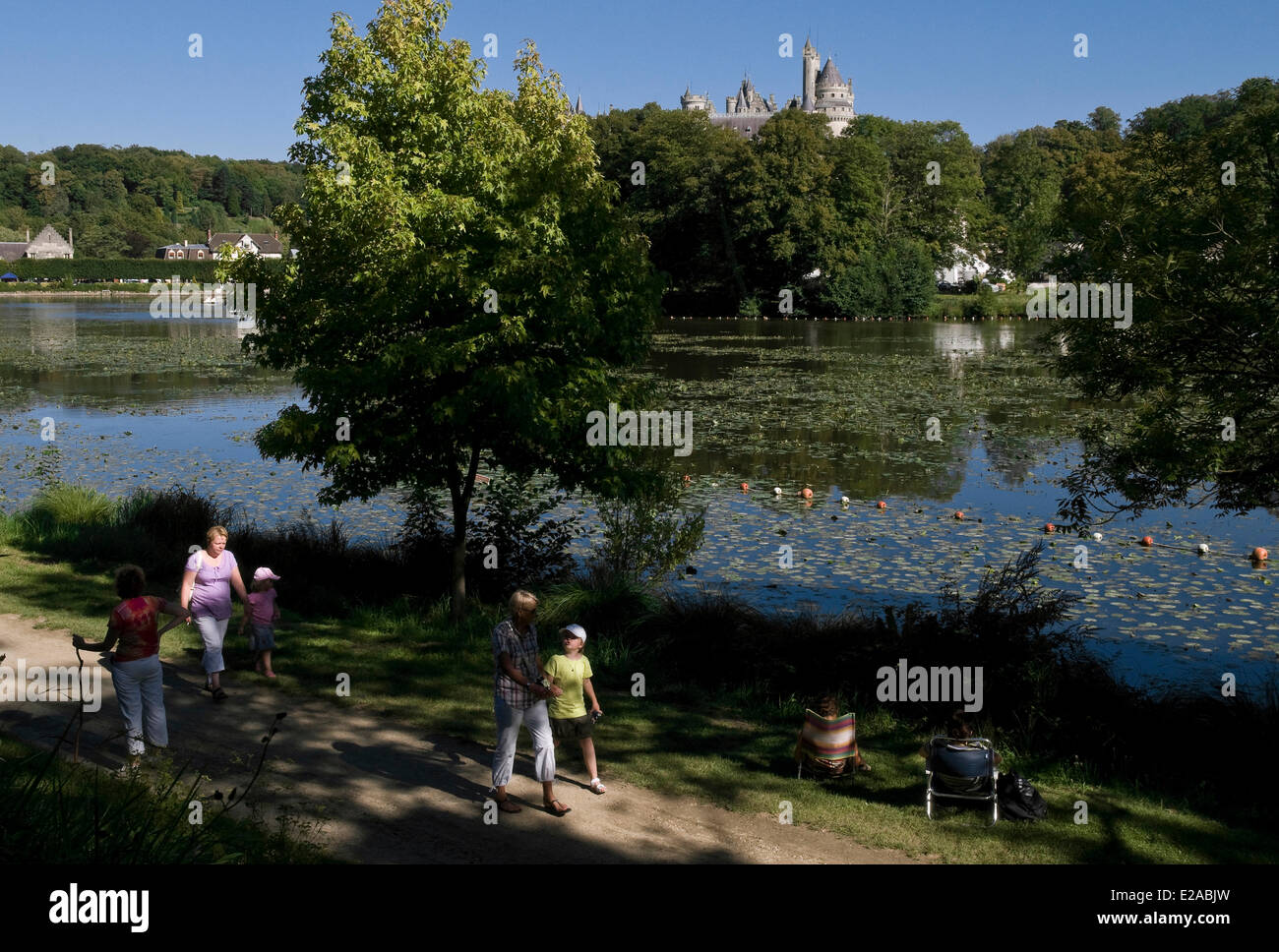 France, Oise, Pierrefonds, in Compiegne Forest Stock Photo - Alamy