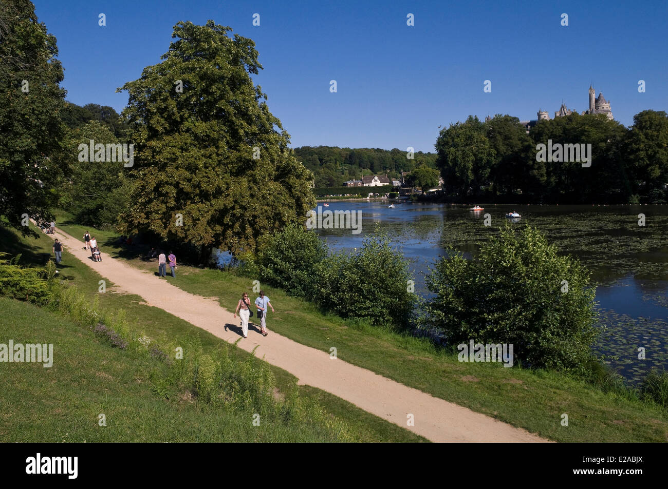 France, Oise, Pierrefonds, in Compiegne Forest Stock Photo - Alamy